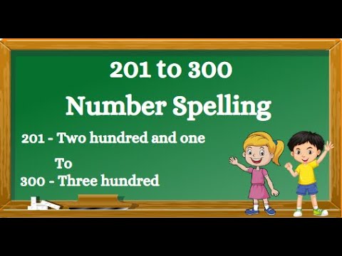 201 to 300 number names | Numbers in words 201 to 300 | 201 to 300 numbers in words in English