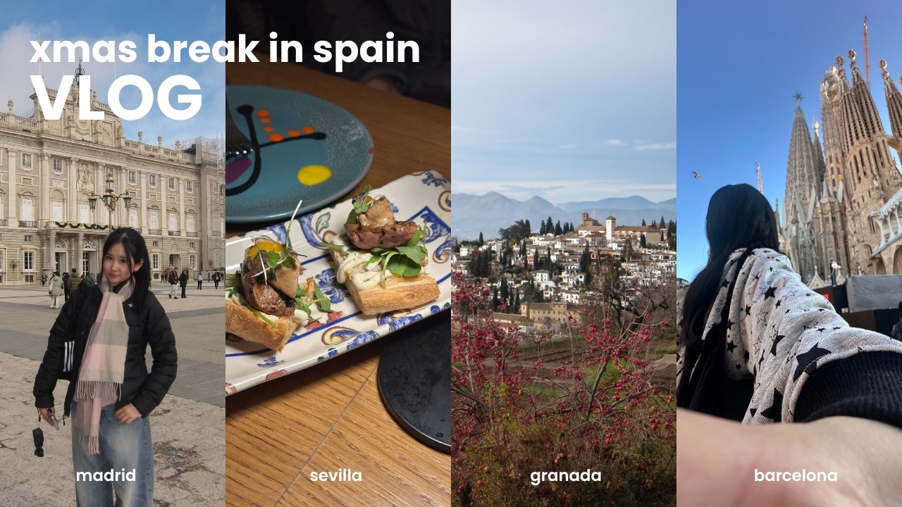 SPAIN VLOG🇪🇸 good food, streets of seville, sightseeing in barcelona, etc!