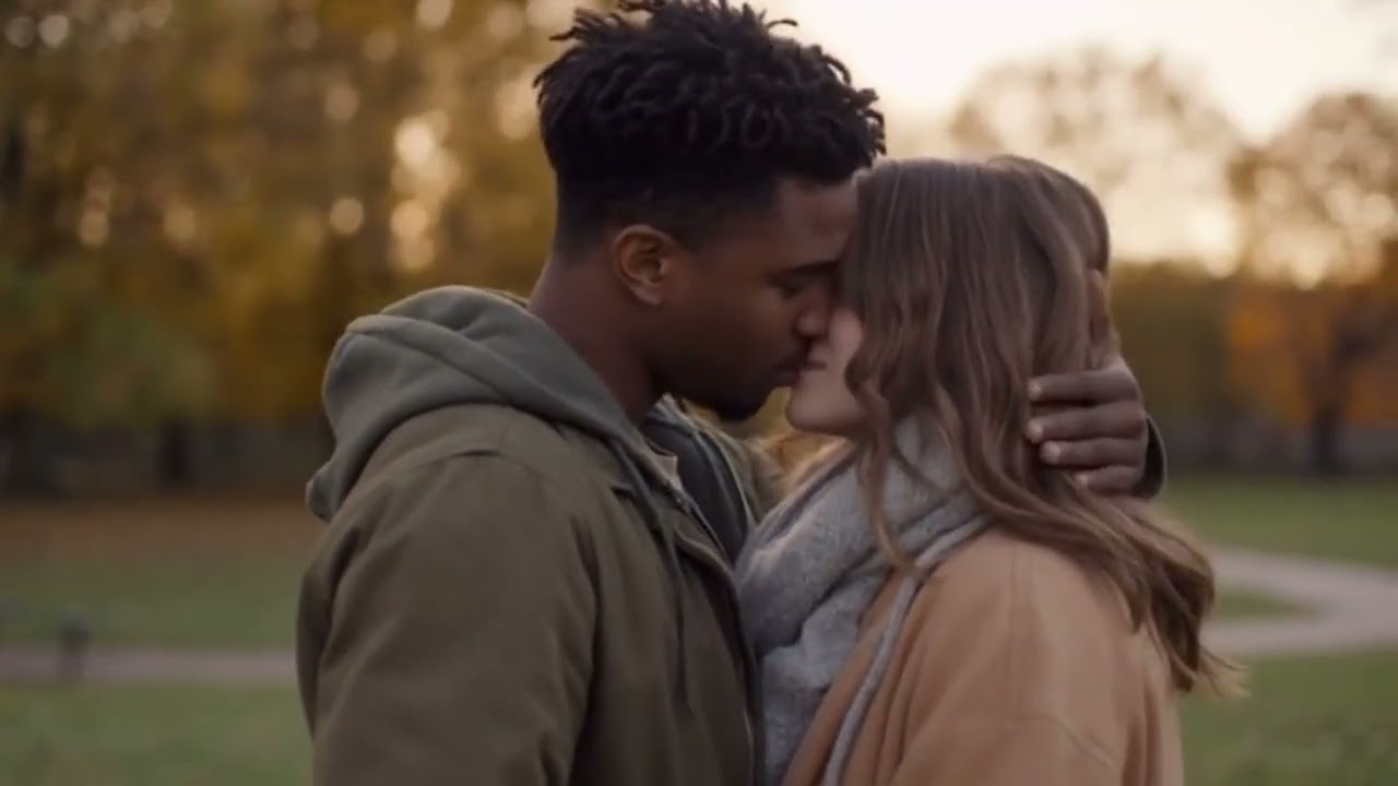 AI Interracial Kiss 1