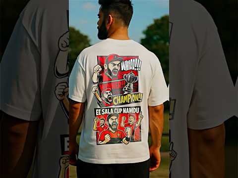 Rate this RCB Tshirt out of 1-10 ✅ #rcb #viratkohli #rcbfans #rcbians #royalchallengersbangalore