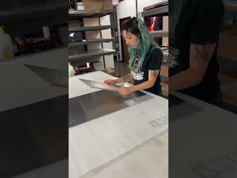Having fun putting backs on Metal prints.