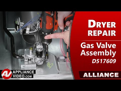 Dryer - Will Not Heat But Still Tumbles - Gas Valve Assembly Repair