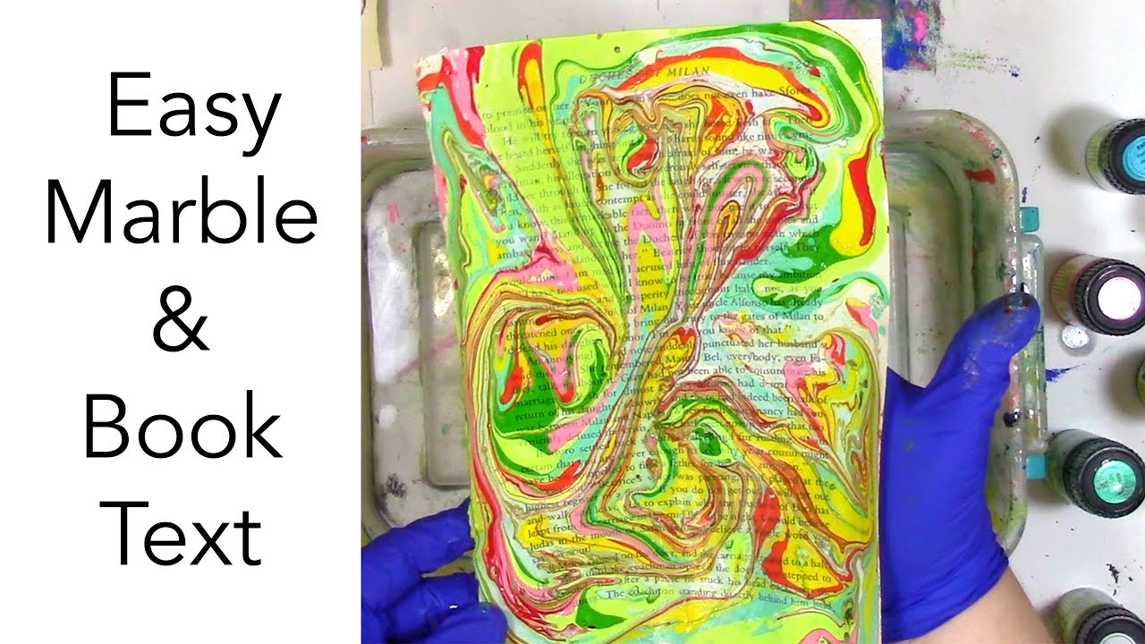 Easy Marble and Book Text