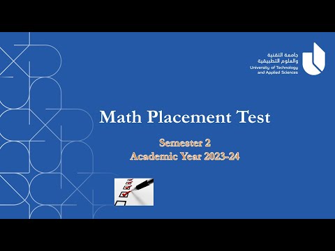 Math Placement Test - Practice