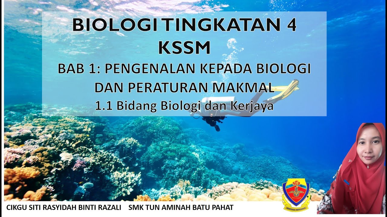 BIOLOGI TINGKATAN 4: PENGENALAN KEPADA BIOLOGI