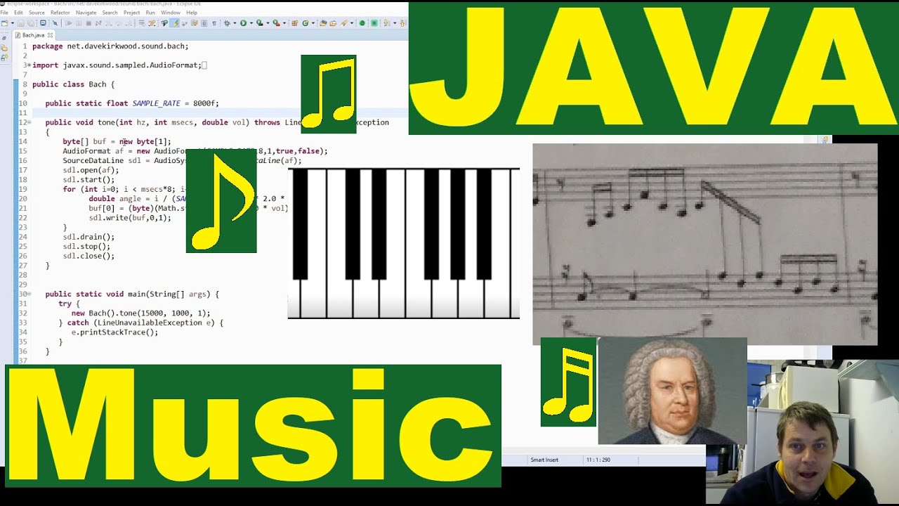 Java Music (Bach well tempered Clavier prelude)