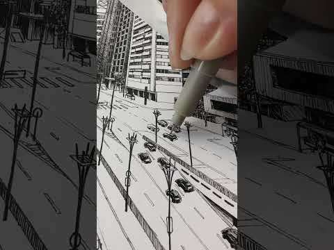 Urban Sketching With Pen And Ink // Fineliner Drawing