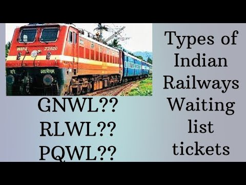 Different types of Waiting List Tickets in Indian Railways|GNWL, RLWL, PQWL, etc| Explained|தமிழ்