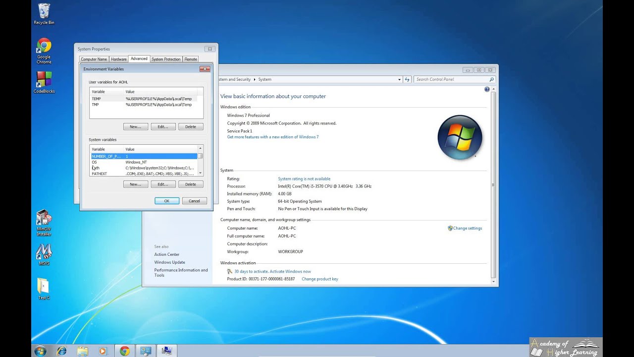 C - Installing C IDE and Standalone