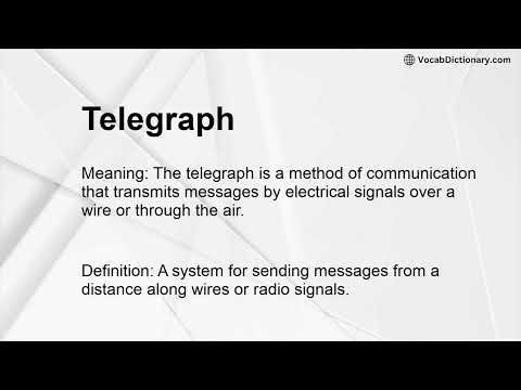 Telegraph Meaning