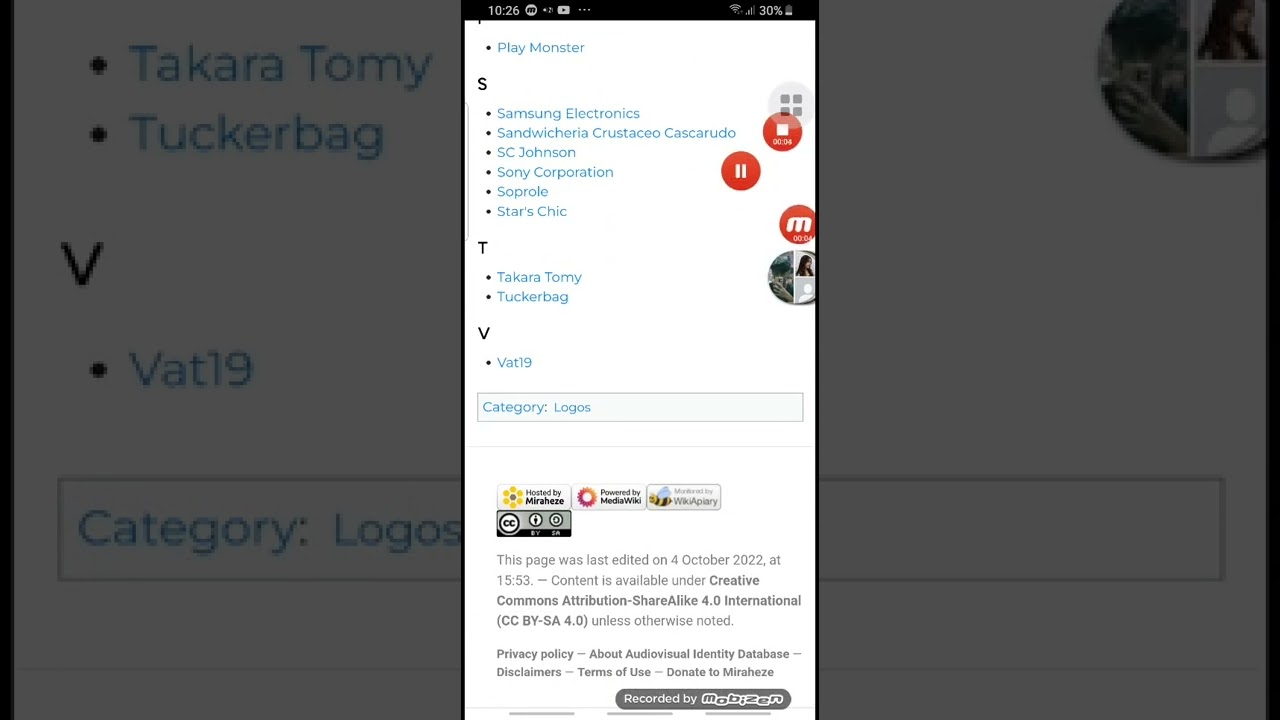 AVID (Audiovisual Identity Database) Commercial logos