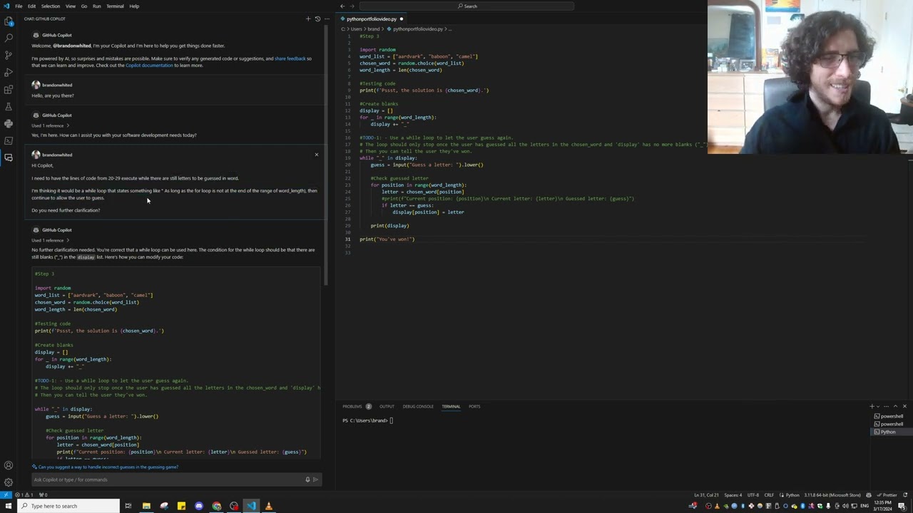 Rapid Code Development with Github Copilot