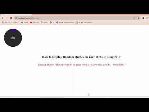 random quotes generator using php