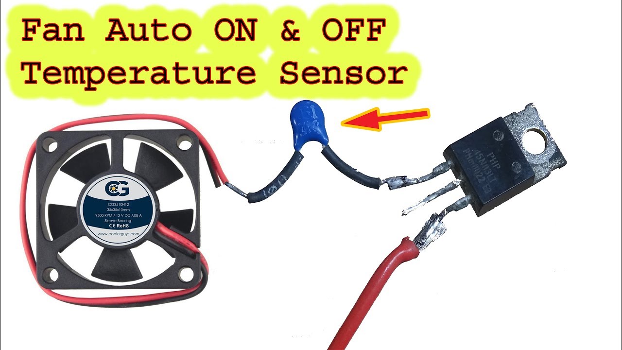 Make a Fan Automatic ON & OFF Temperature Sensor Circuit, diy electronics