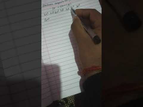 Electronic configuration of Fe3+ and fe2+