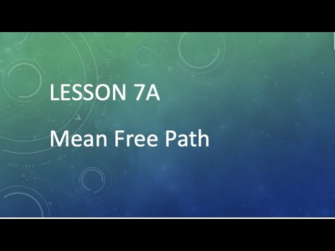 Lesson 7A Mean Free Path