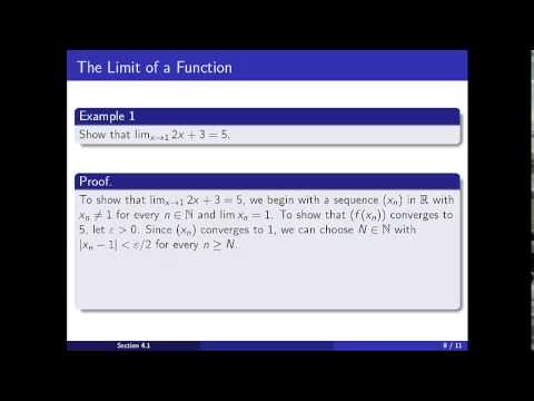 The Limit of a Function