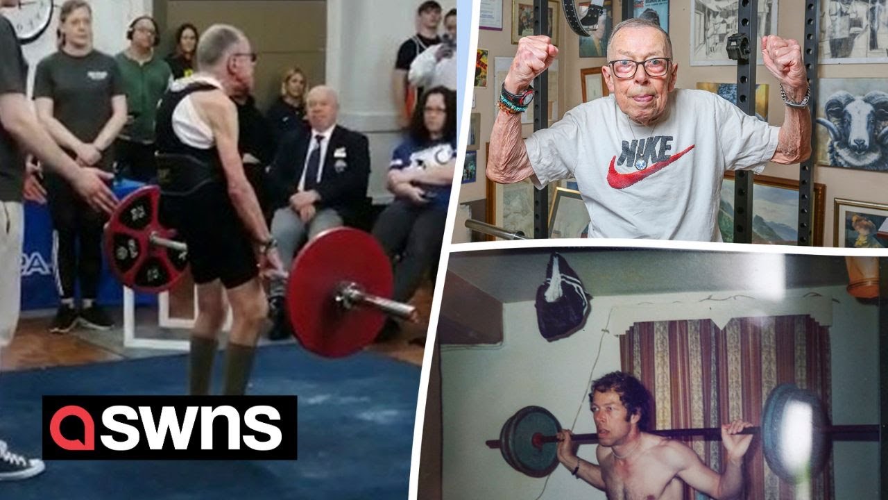 Britain's strongest pensioner breaks world weightlifting record - aged 86 | SWNS