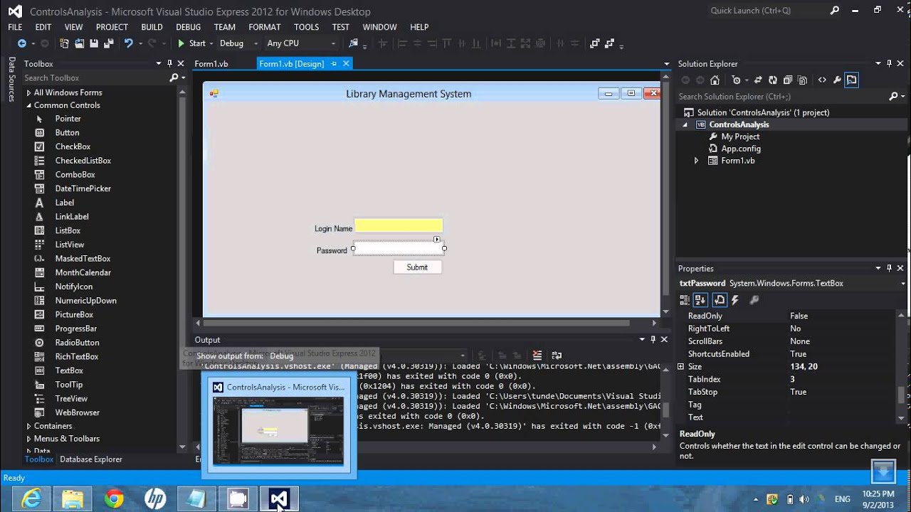 Ms Visual Basic.NET Button Control