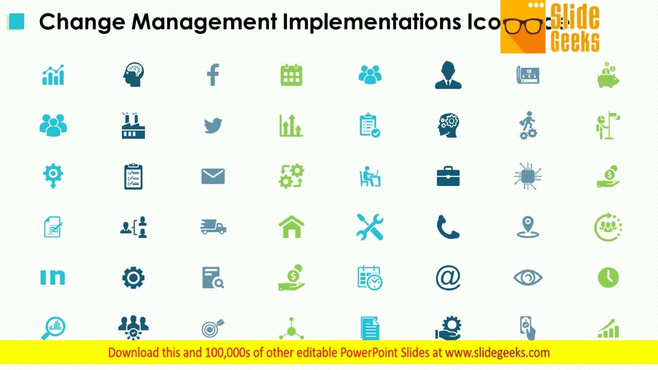 Change Management Implementations Icon Slide Ppt Powerpoint Presentation Infographic Template Format