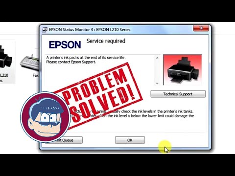 HOW TO RESET EPSON L360, WASTE INK PAD FULL