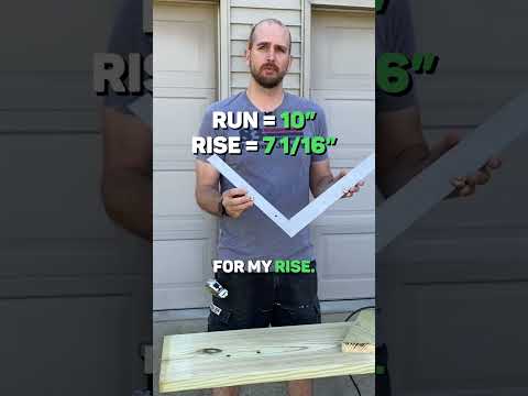 How To Plan Out Stair Stringers #shorts
