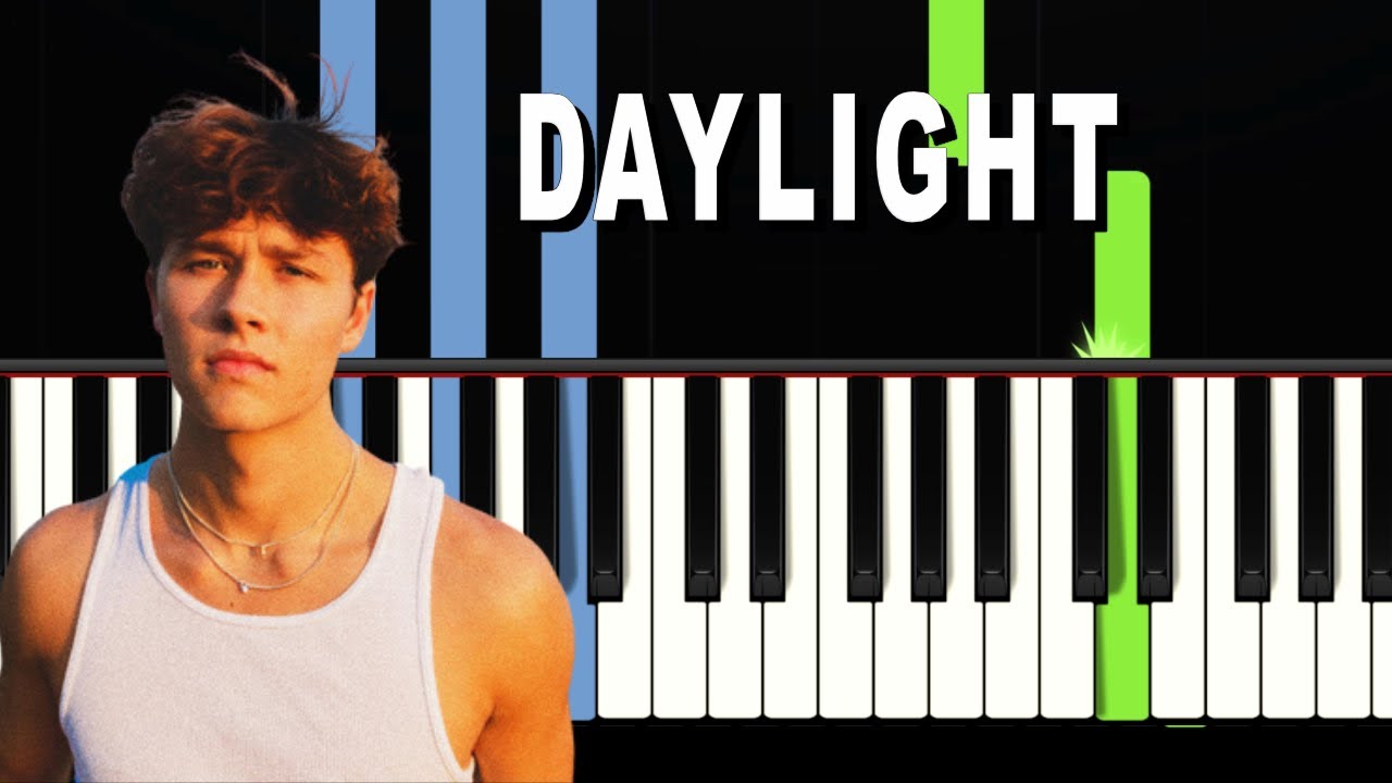 Daylight by David Kushner Piano Cover Tutorial Lyrics - Au Piano.Fr