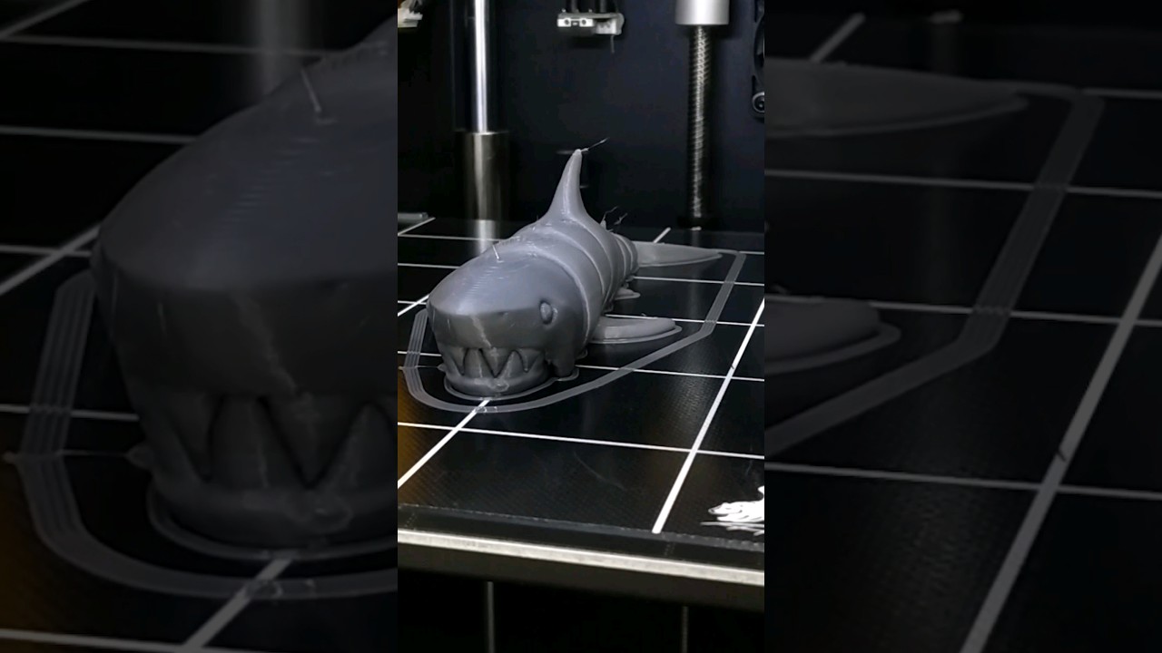 Articulated Shark 3d Printed #3dprinting #timelapse #shortsviral