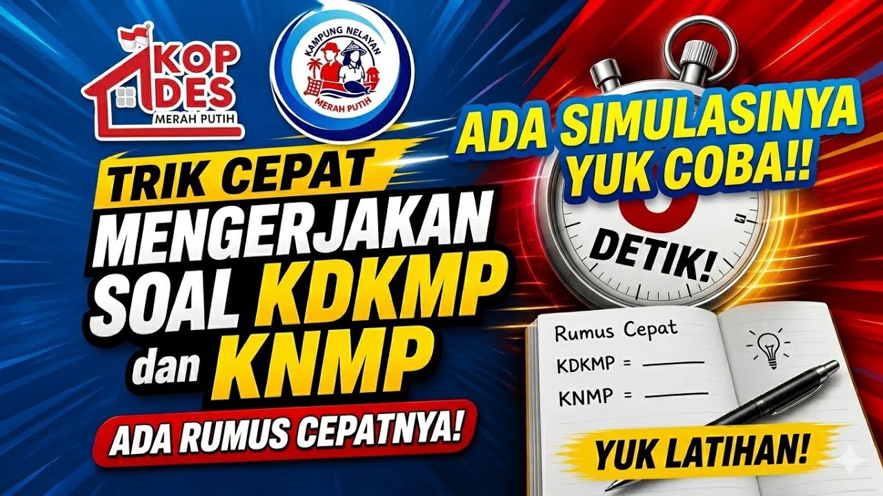 5-SECOND QUICK TRICKS! KDKMP & KNMP 2026 Cognitive Potential Questions + Free Simulation!‼️🔥