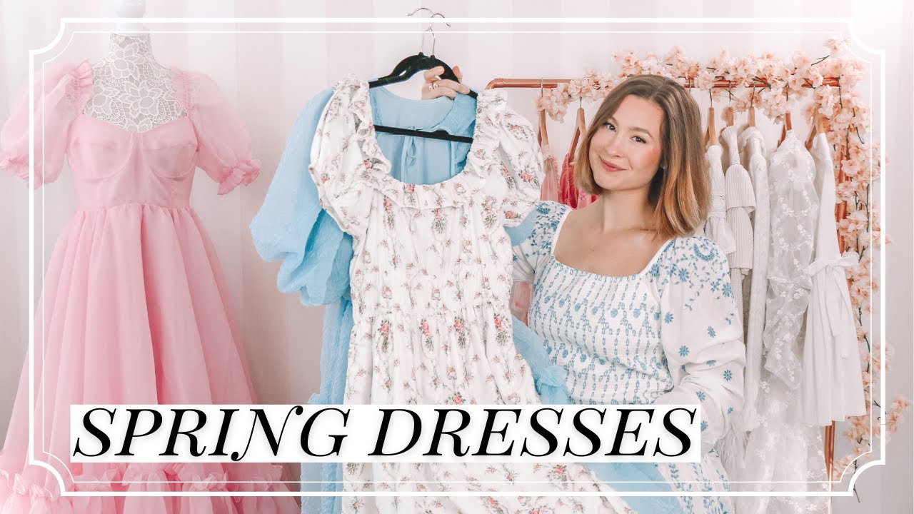 THE PRETTIEST DRESSES FOR SPRING (2022) + I FOUND THE PERFECT WHITE JEANS!!!  NUULY TRY-ON & REVIEW