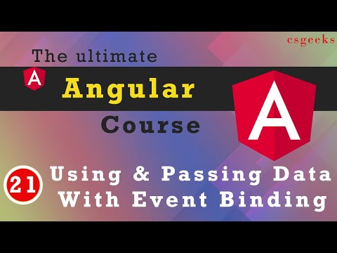 Learn Angular 9 Tutorial 21 Passing and Using Data with Event Binding - Mind Luster