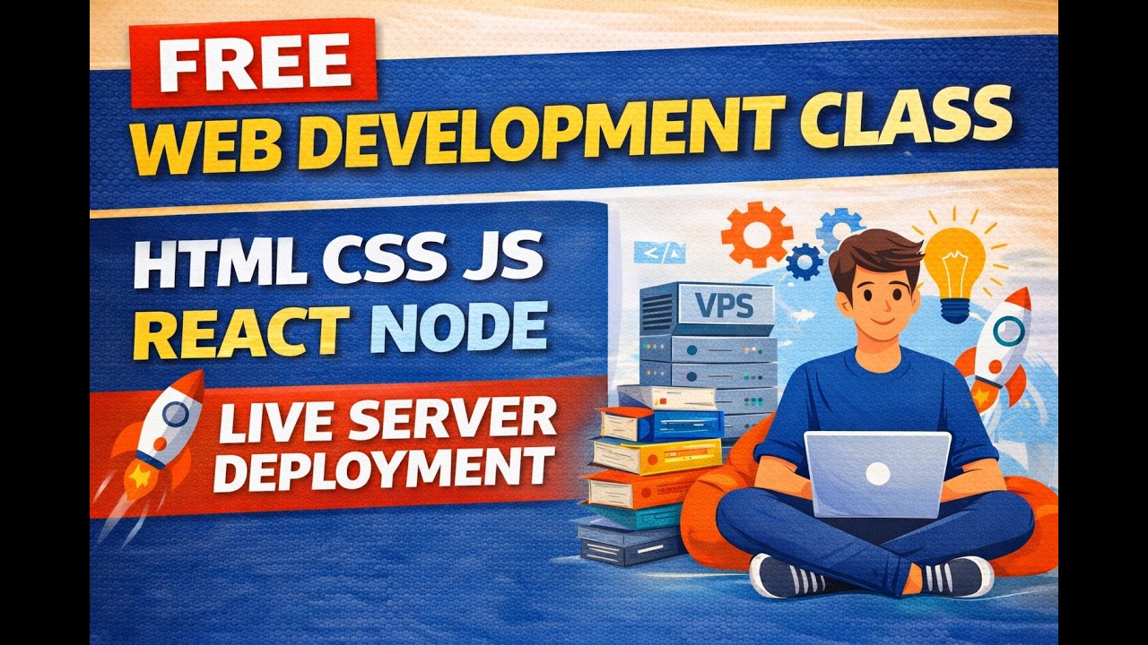 FREE Web Development Demo Class Full Recording | HTML CSS JavaScript React Node js | Full Stack Road