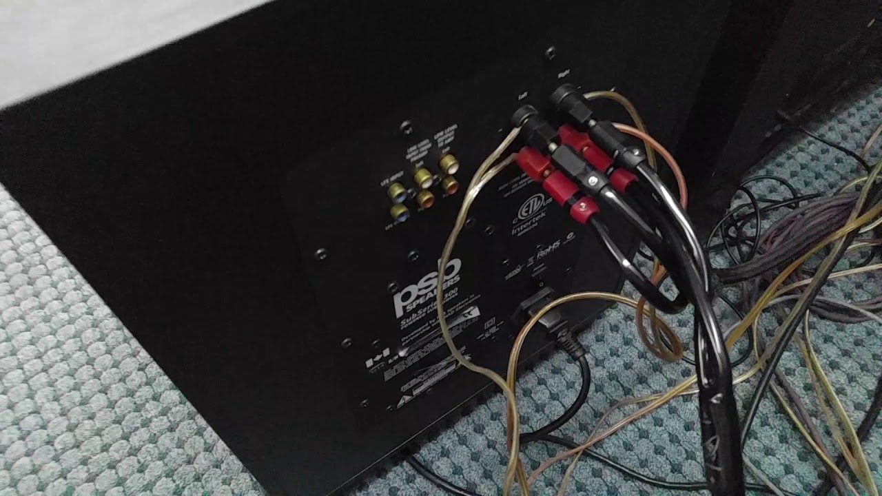 How to connect an active subwoofer without using RCA jacks?