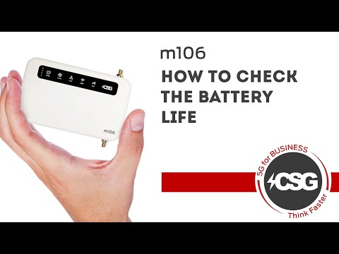 How to check the battery life on the m106