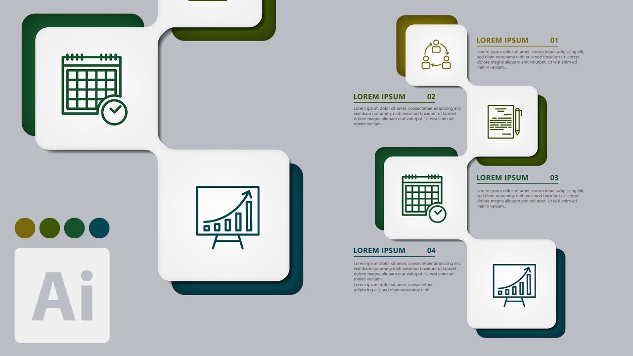 How to Create an Infographic Design (5) | Adobe Illustrator Tutorials