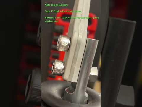 T56 Magnum shifter hardware options: 3/8”-24 pitch. 1” or 1-1/4” with nut