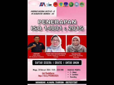 PENERAPAN ISO 14001 : 2015 | HR AKSELERATOR INDONESIA