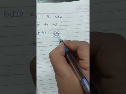 How to find the ratio of any numbers Class VI // mathematic one //