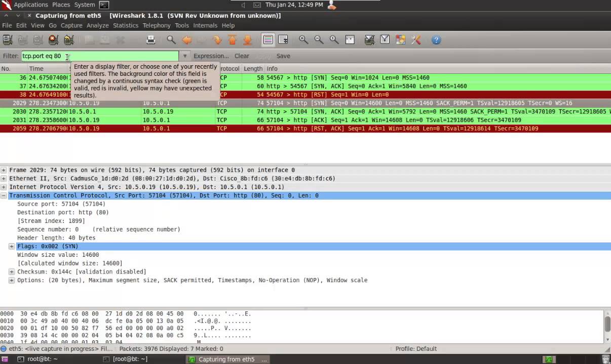 Backtrack 5 Scanning with Nmap Part 1.