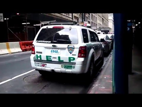 NYPD Traffic Enforcement Division H.E.L.P. Highway Assistance Car Parked In Midtown, Manhattan