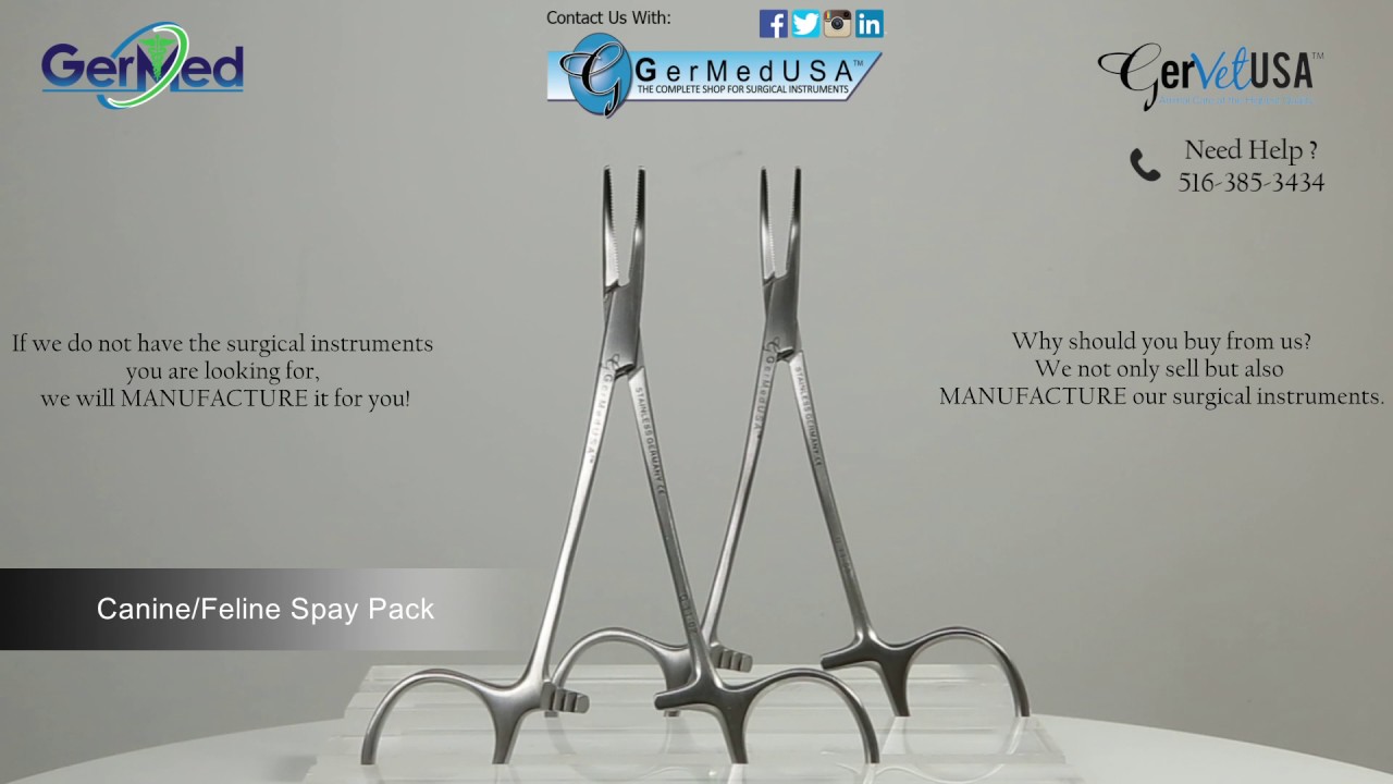 Veterinary Spay Pack - Veterinary Surgical Equipment
