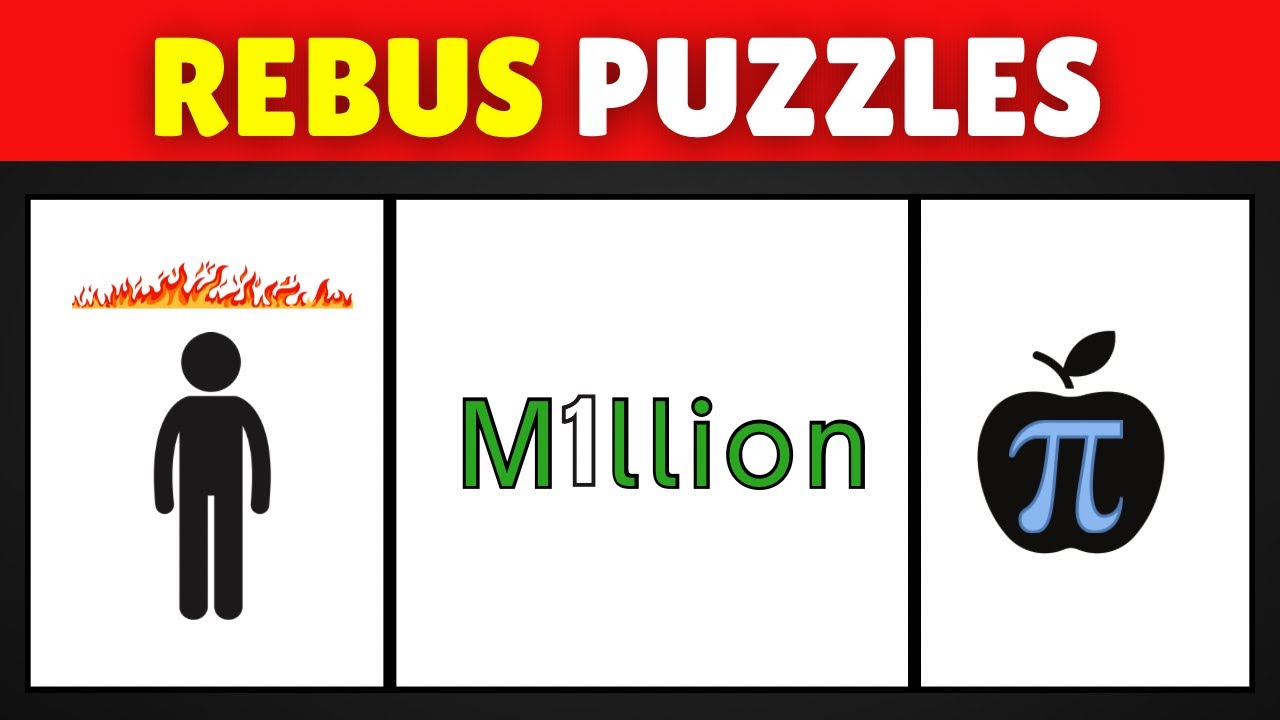 50 Rebus Puzzles That Will Test Your Brainpower!🧠