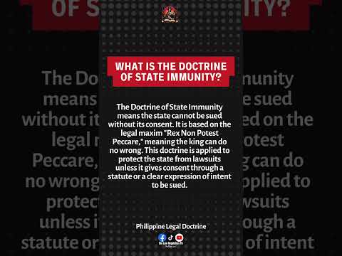 What is the Doctrine of State Immunity? #shorts