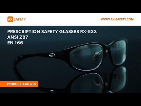 Prescription Safety Glasses RX-533 | ANSI Z87 and EN 166 | RX Safety