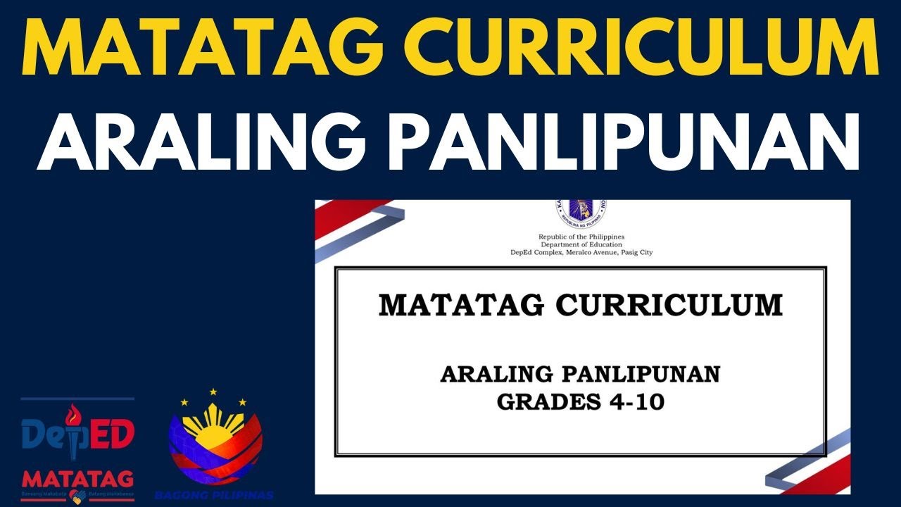 ARALING PANLIPUNAN MATATAG CURRICULUM GUIDE
