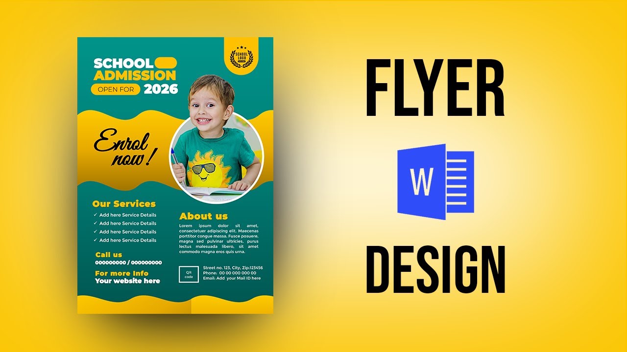 How to Make a Flyer in MS Word | Easy Flyer Design Tutorial (2025)