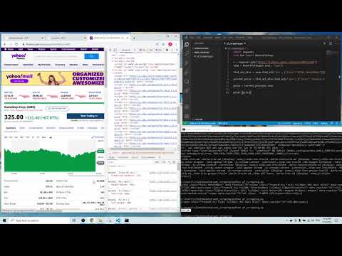 How to Web Scraping Yahoo Finance GameStop(GME) Stock Data With Python (requests & beautifulsoup)