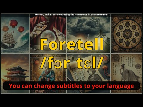 Foretell meaning with 5 examples