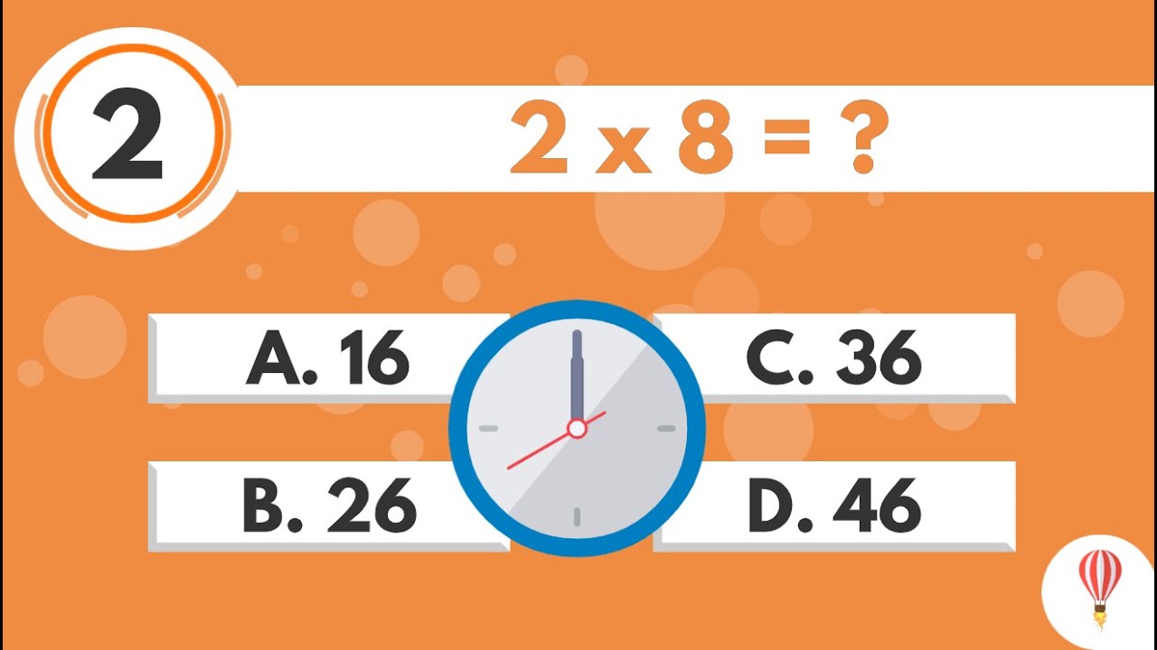 Tabla de Multiplicar #2, Repaso, Test, Quiz, Trivia para Niños