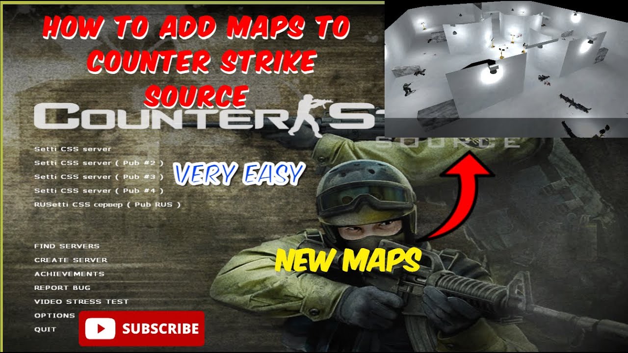 HOW TO ADD MAPS TO COUNTER STRIKE SOURCE... [VERY EASY].100% WORKING..